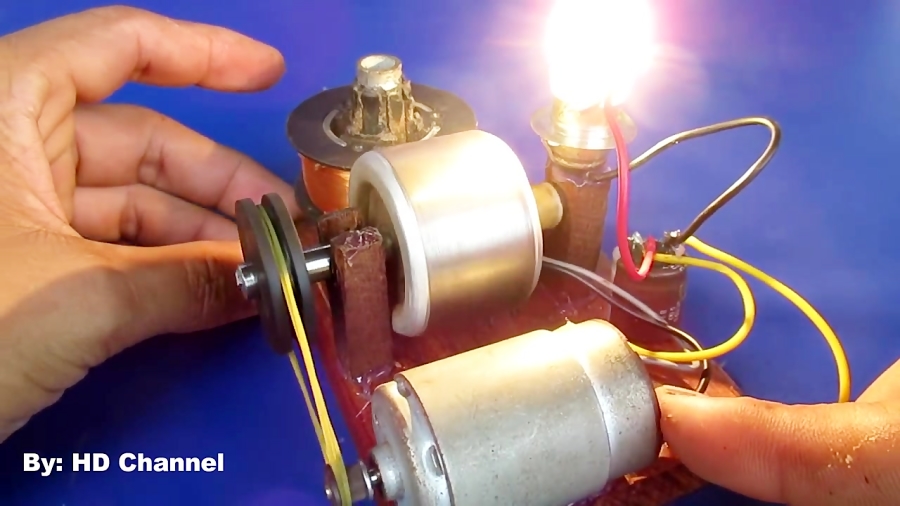 Free energy 100% - Self Running Machine with DC motor Generator