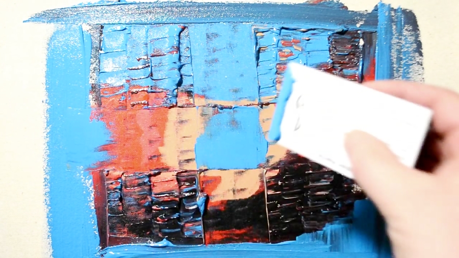 Easy Abstract Painting / Building up Layers and Textures