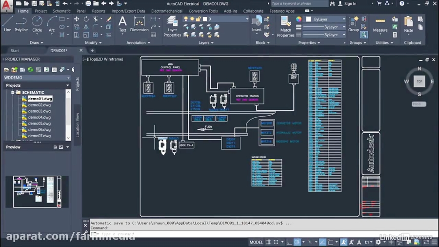 دوره یادگیری کامل AutoCAD Electrical 2020