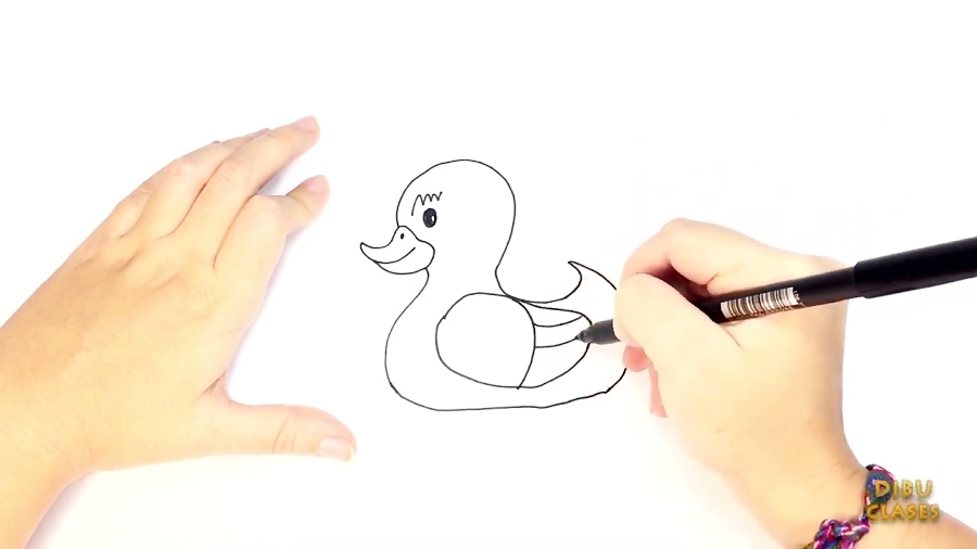 Dibujo fácil de un patito paso a paso | Cómo dibujar un patito para niños