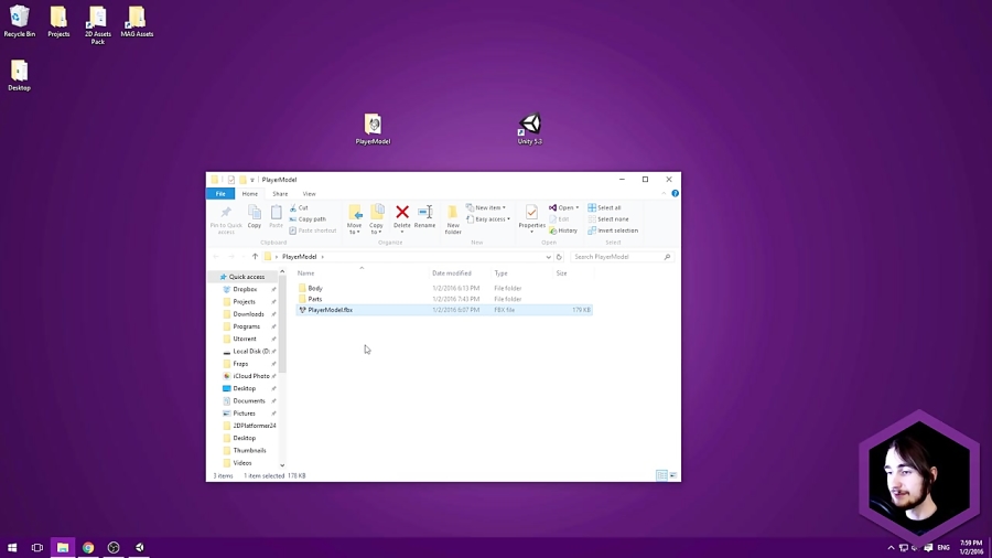 Making a Multiplayer FPS in Unity (E09. Player Model) - uNet Tutorial
