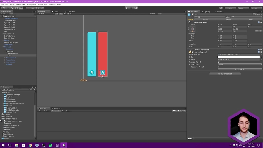 Making a Multiplayer FPS in Unity (E31. Health Bar) - uNet Tutorial