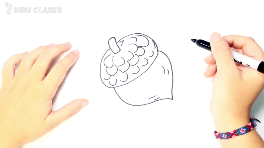Como dibujar un Bellota paso a paso | Dibujo facil de Bellota