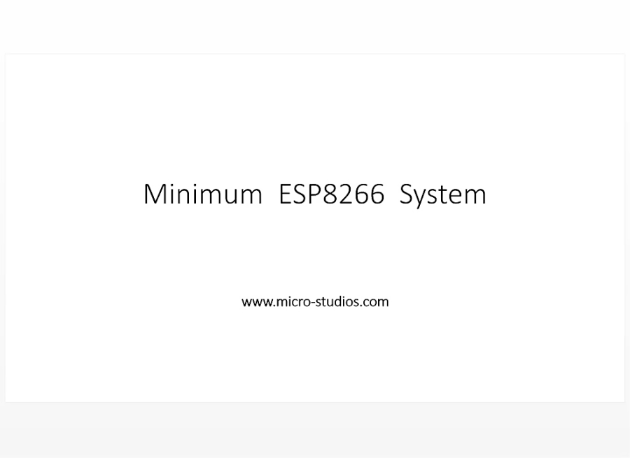 02. Minimum ESP8266 System