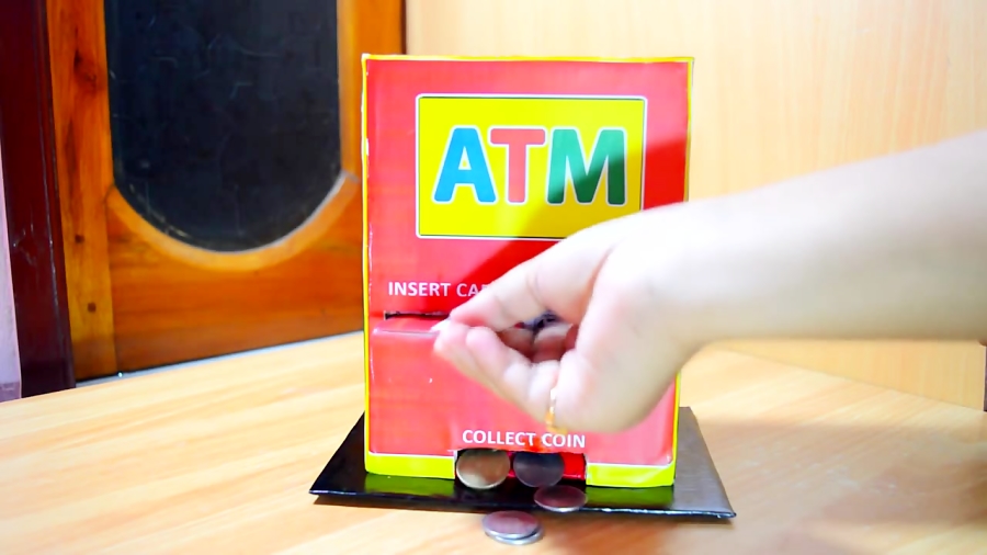 How to Make Piggy Bank ATM Machine at Home