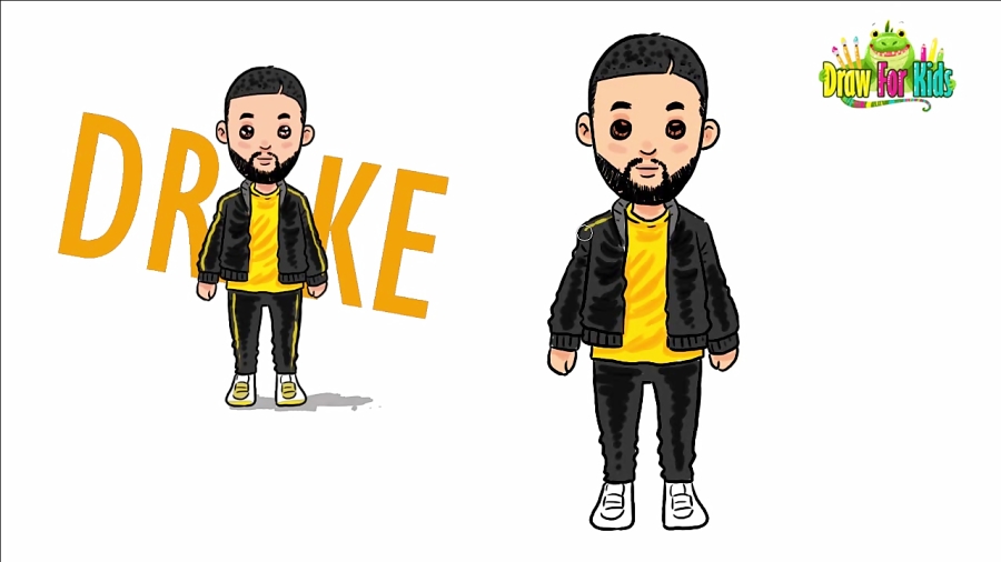 How To Draw and Coloring Drake easy step by step ~ for kids
