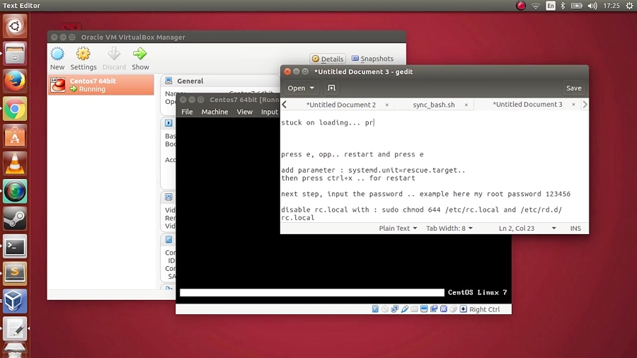 Stuck on loading centos linux 7