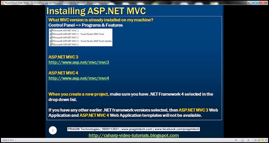 Installing aspnet mvc - Part 1