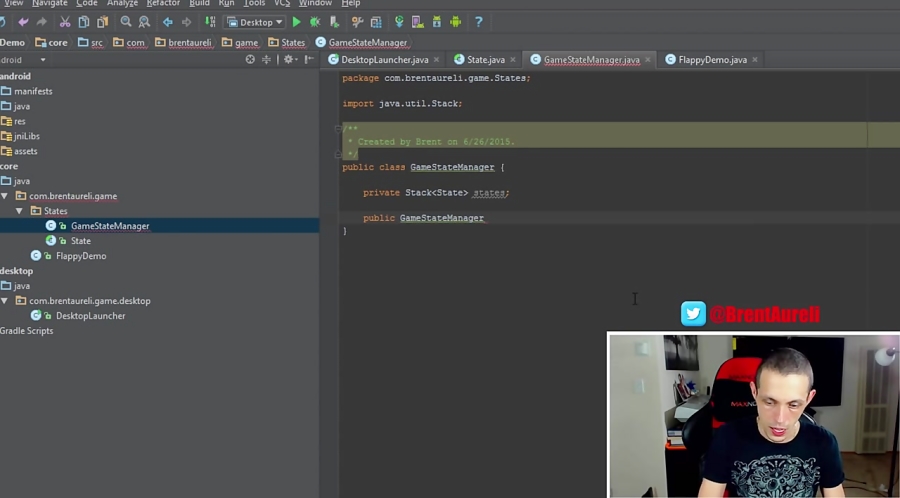 Part 3: Game State Manager - Make Video Games w/ LibGDX: Flappy Bird
