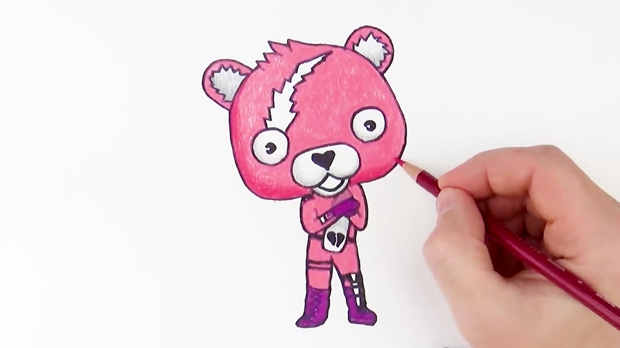 How to Draw Cuddle Team Leader | Fortnite Battle Royale Art Tutorial