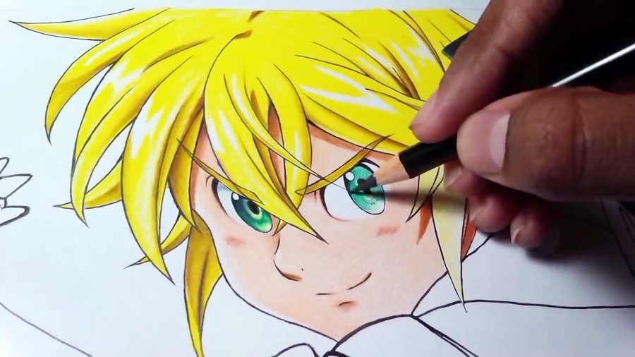 Drawing - Meliodas (Nanatsu No Taizai) Seven Deadly sins