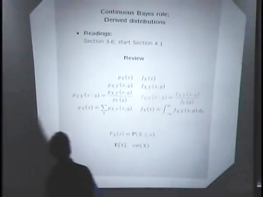 10. Continuous Bayes' Rule; Derived Distributions