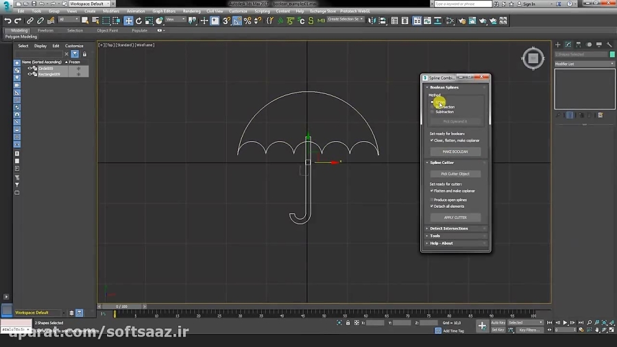 معرفی پلاگین Spline Combiner برای 3ds Max