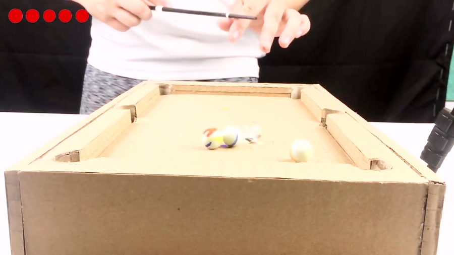 Amazing ! How To Make Desktop 9 Ball Pool Game From Cardboard