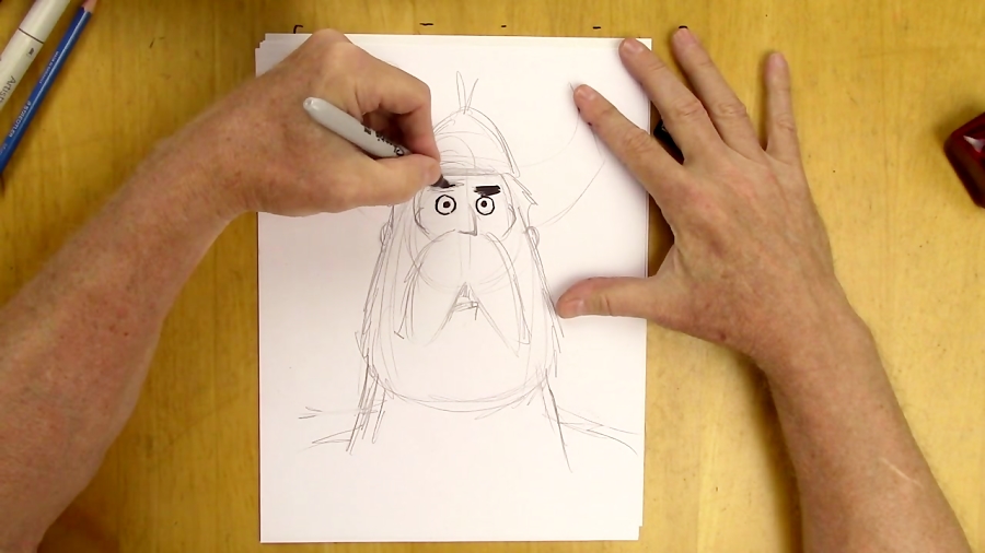 How to Draw A Funny Cartoon Character - For Beginners