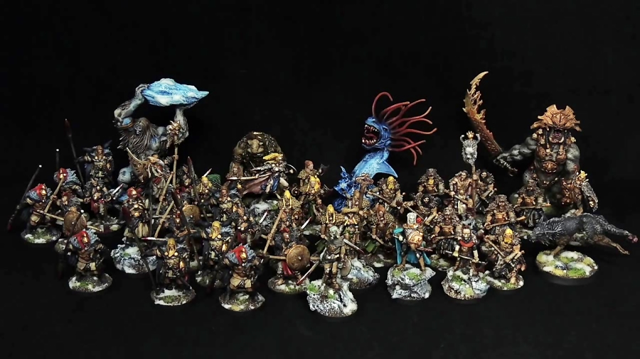 Painted Blood Rage Model Showcase