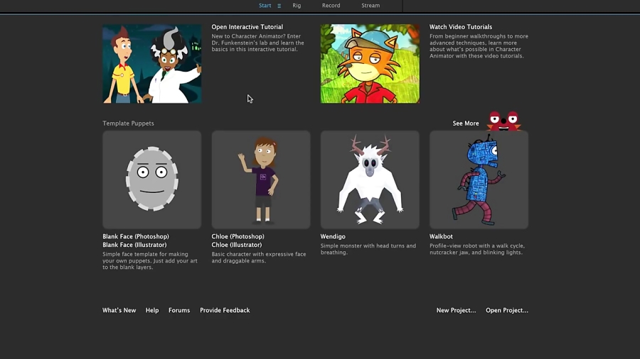 Getting Started in Adobe Character Animator CC