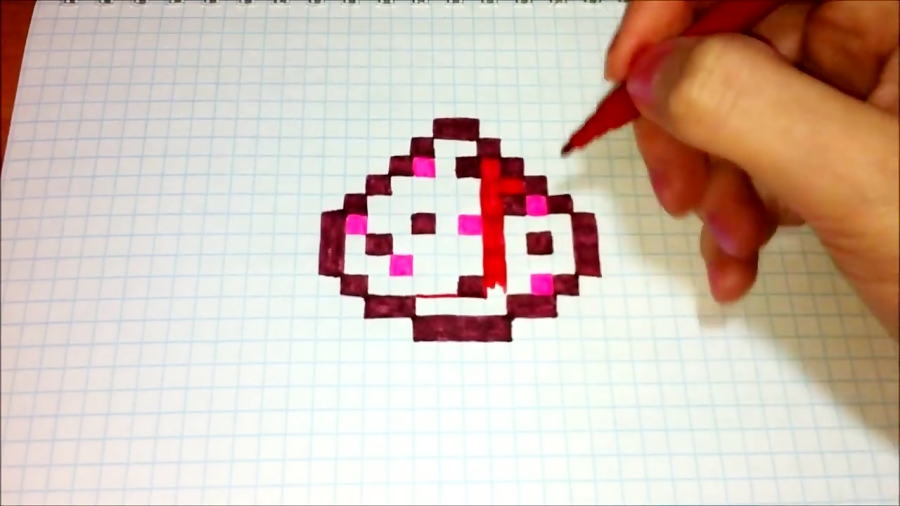 Easy drawings #276 How to draw a REDSTONE Minecraft / drawing for kids