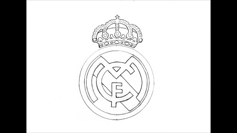 How to Draw the Real Madrid Logo (CF)