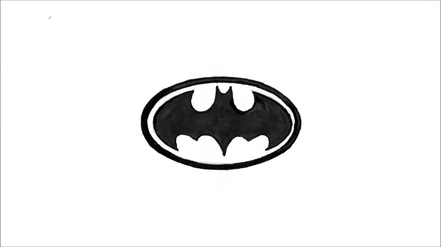 How to Draw the Batman Logo (symbol, emblem)