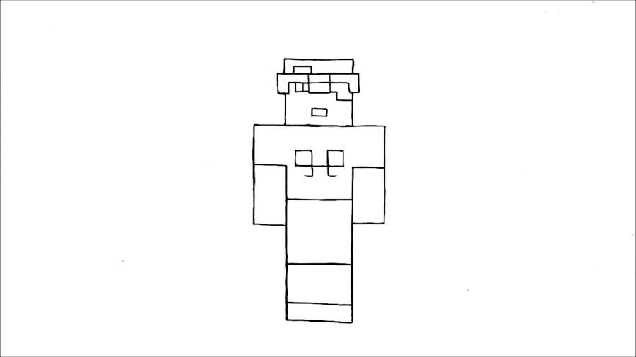 How to Draw Mike from TazerCraft (Minecraft)