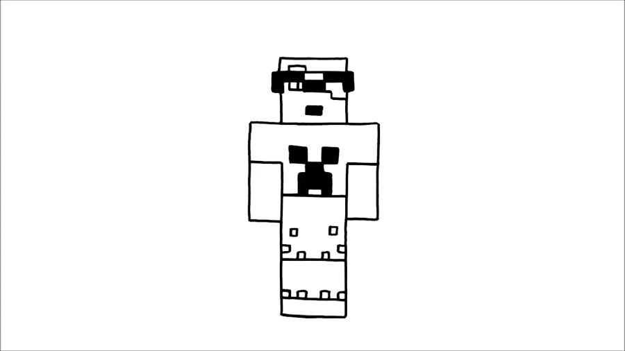 How to Draw Mike from TazerCraft (Minecraft)