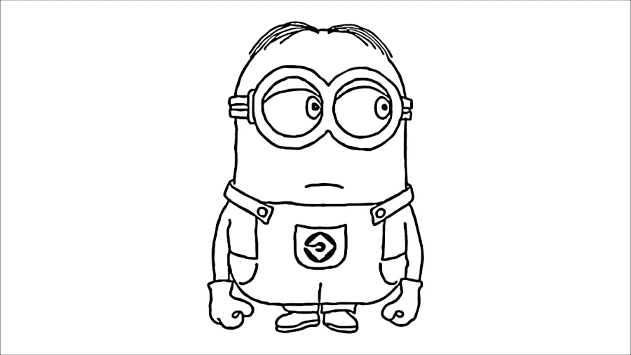 How to Draw a Minion from Despicable Me