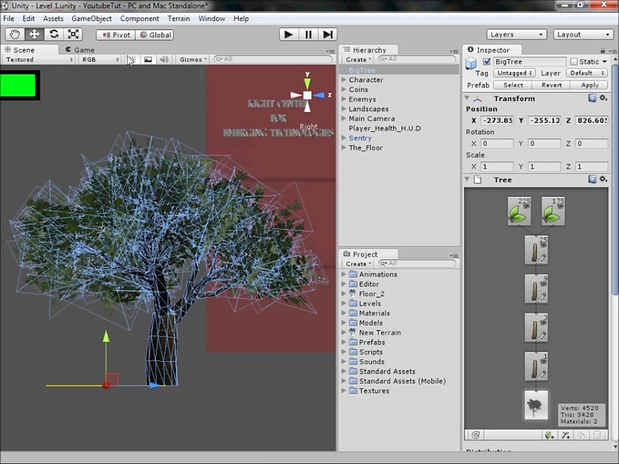 Unity 3D Tutorial Part 22: Timed Trees