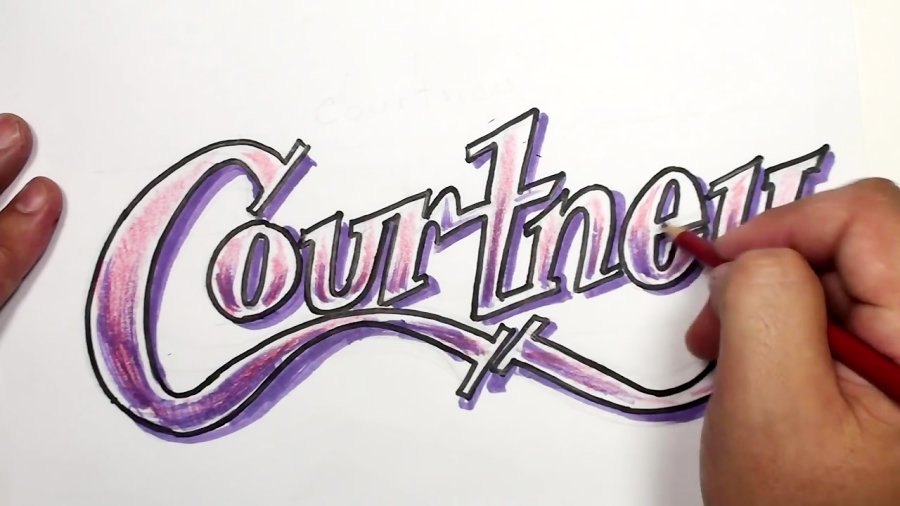 How to Draw Graffiti Letters - Write Courtney in Cool Letters | MAT