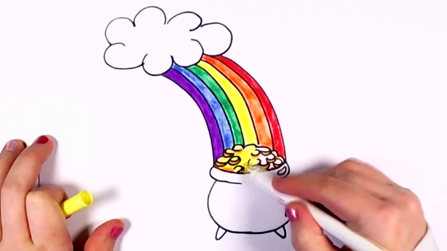 How to Draw a Pot of Gold for St. Patrick's Day CC
