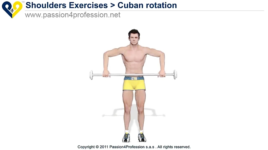 آموزش بدنسازیRotator cuff exercises - Cuban rotation