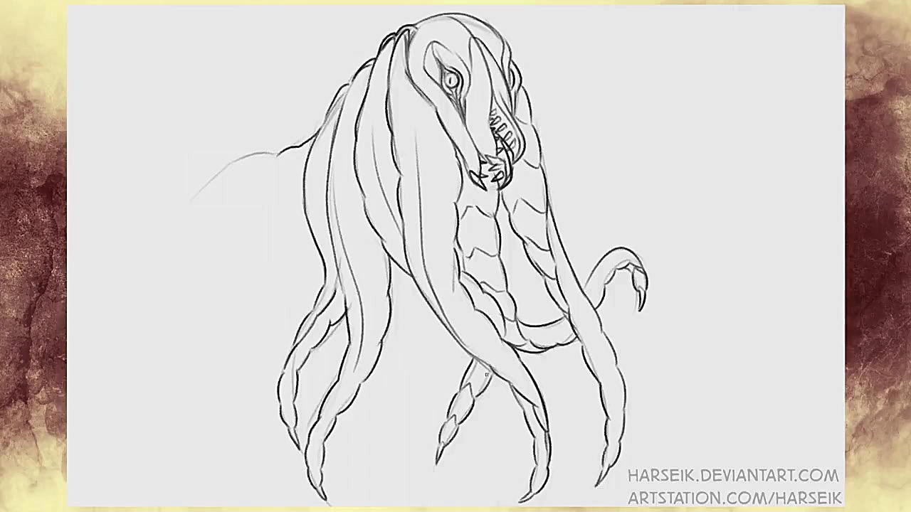 How to Draw a Tentacle Monster | DH #inktober