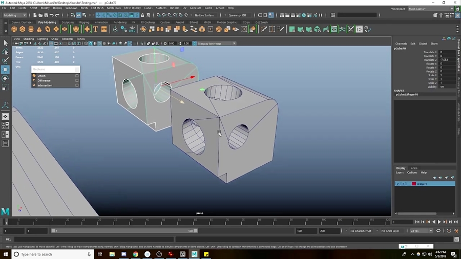 Auto Retopology Commands in Autodesk Maya 2018