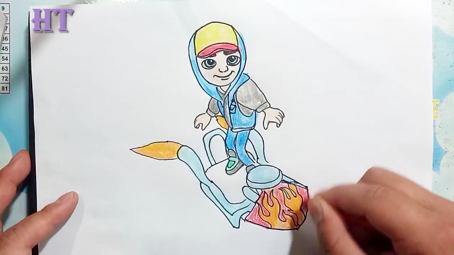 How to draw Jake coloring pages from Subway surfers - Subway Surfers ...