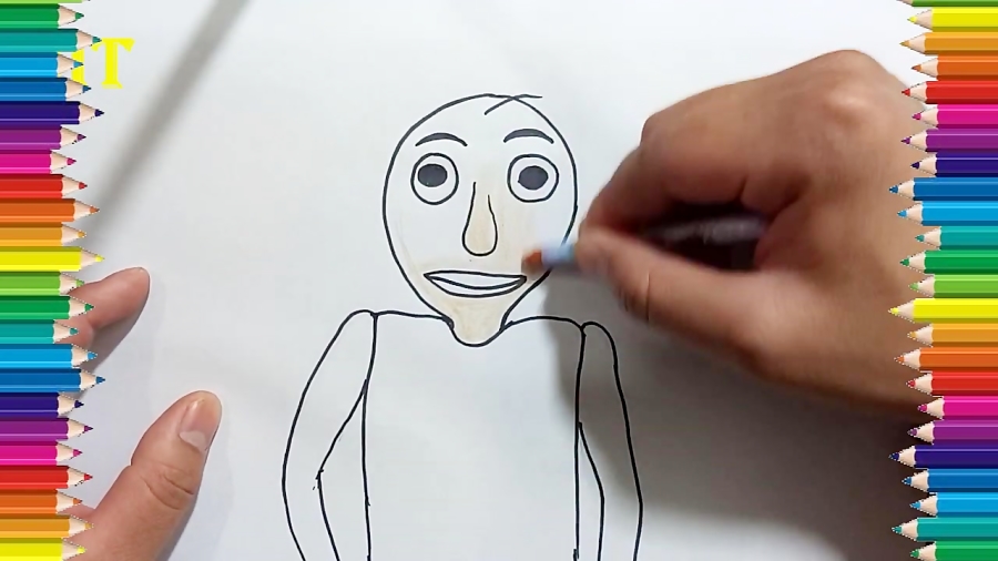 How to draw Baldi Basics - Baldi Basics Teacher drawing and coloring