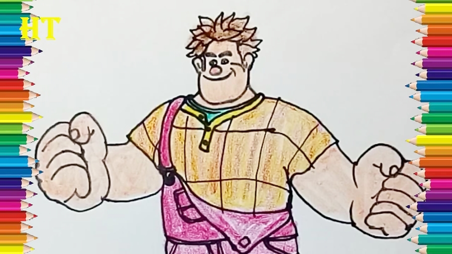 How to draw a Wreck It Ralph step by step - Wreck It Ralph drawing