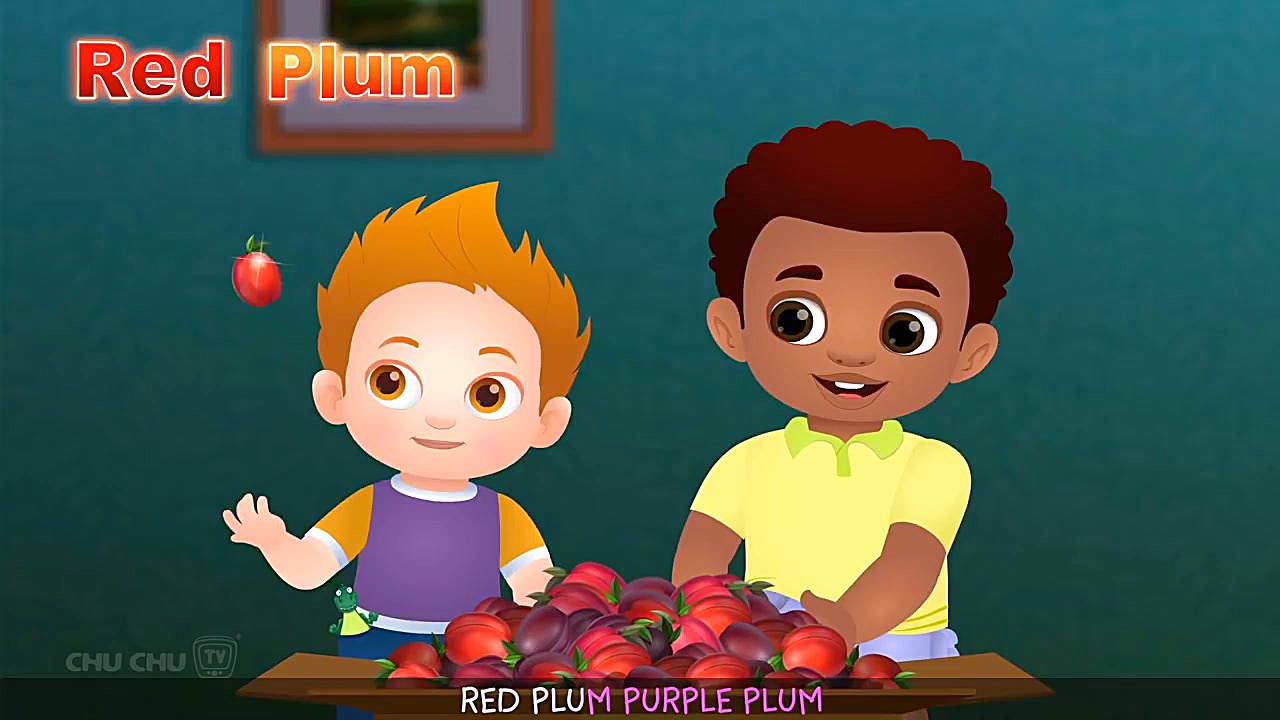 Plum Song | Learn Fruits for Kids | Fruits Songs Collection
