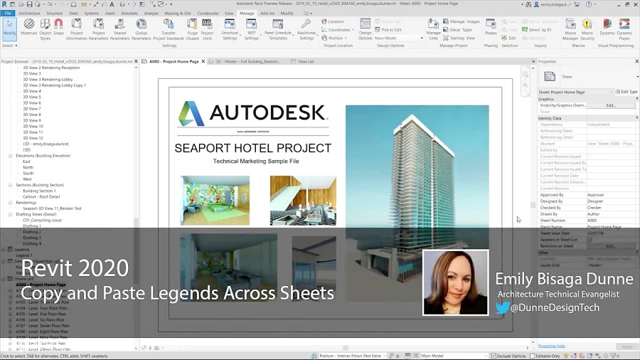 Revit 2020- Copy and Paste Legends Across Sheets