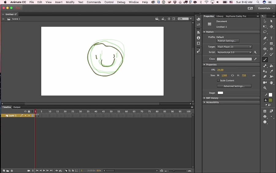 آموزش انیمیشن سازی فریم بای فریم Adobe Animate CC | Frame by Frame ...