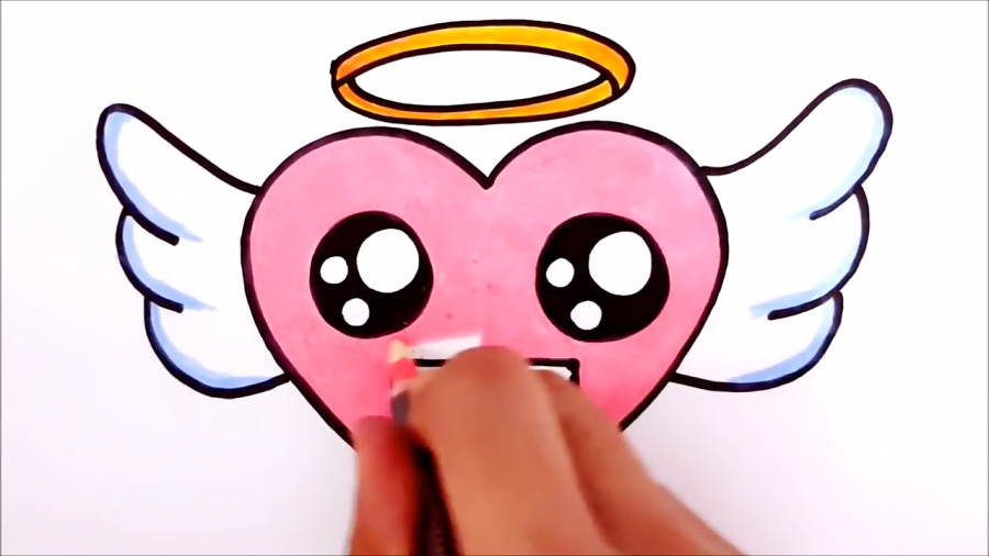 HOW TO DRAW A CUTE HEART STEP BY STEP