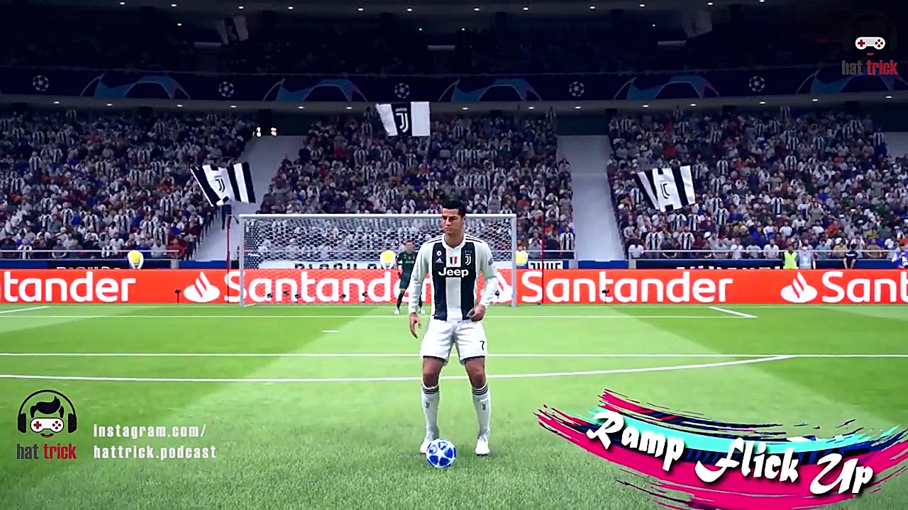 آموزش دریبل (اسکیل) فیفا 19 . fifa skill ramp flick up