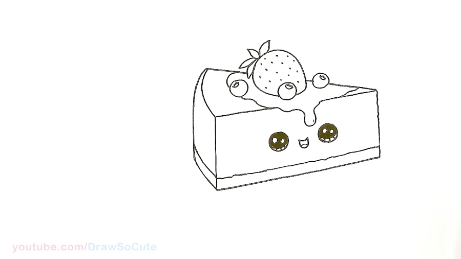 How to Draw a Cheesecake Slice Easy and Cute