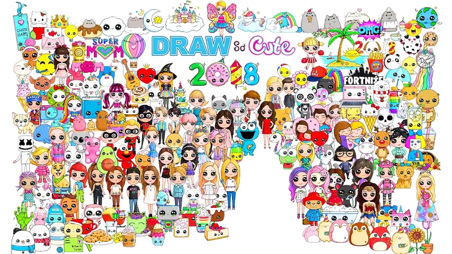 All My Draw So Cute Drawings 2018 Look Back Poster
