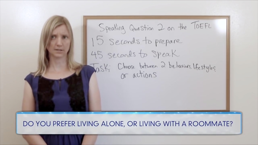 TOEFL Lesson - Speaking Question #2 with Kathy