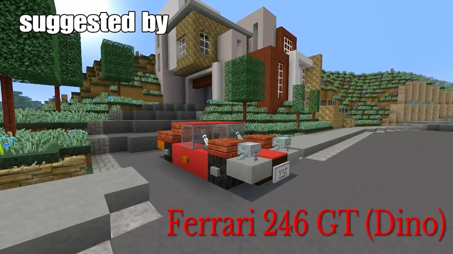 Minecraft Ferrari 246/206 GT (Dino) Tutorial