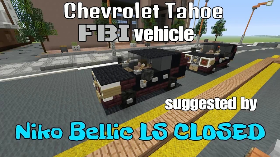 Minecraft Chevrolet Tahoe FBI Vehicle Tutorial