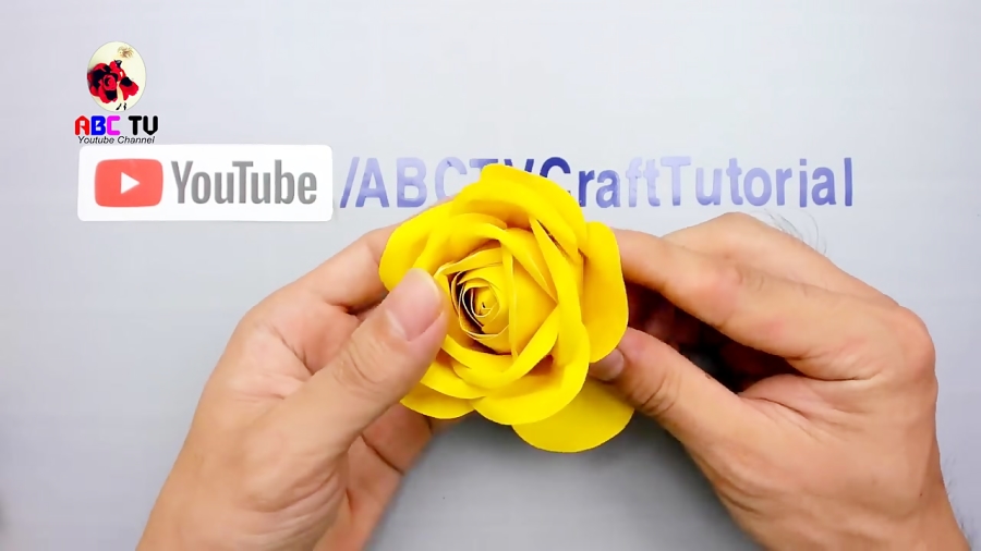 آموزش کاردستی گل کاغذی گل رز