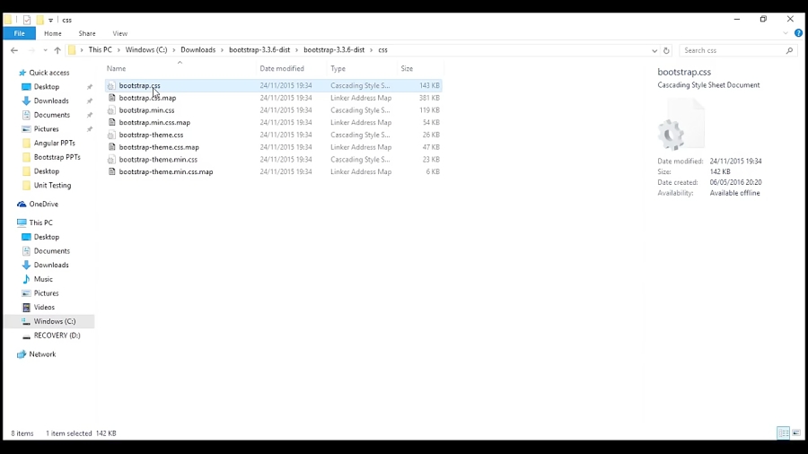 Setting up bootstrap