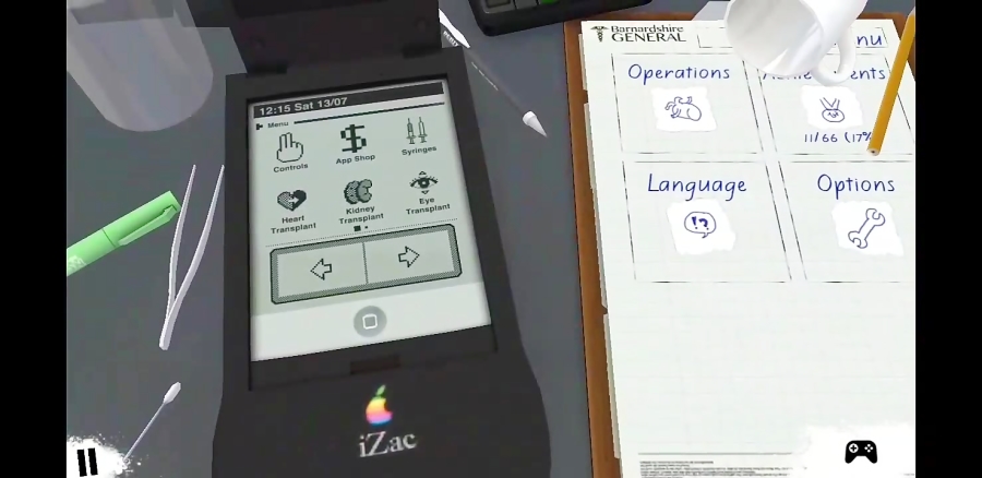 surgeon sim آموزش مرحله اول بازی