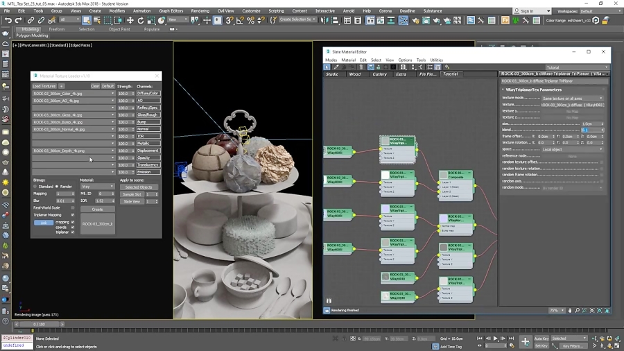 پیش نمایش پلاگین Material Texture Loader برای 3ds Max
